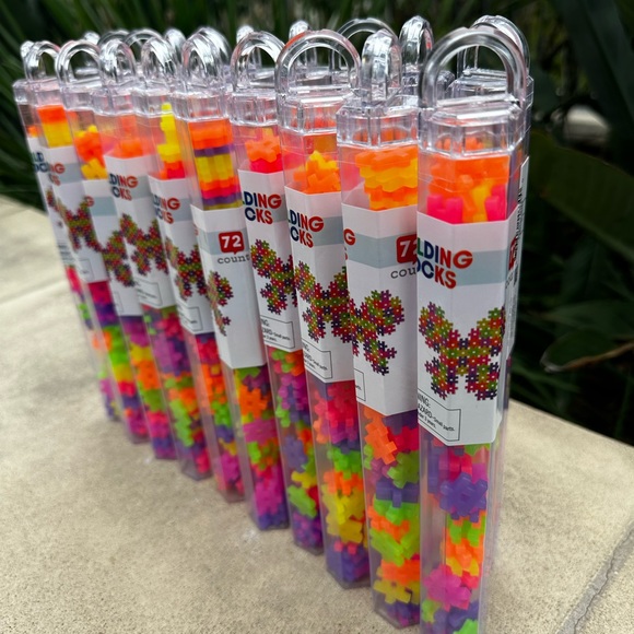 Target | Toys | 2 X Target Building Blocks Neon Glitter Colors Puzzle ...